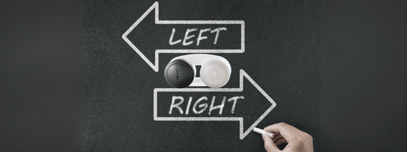 How to distinguish right and left contact lens